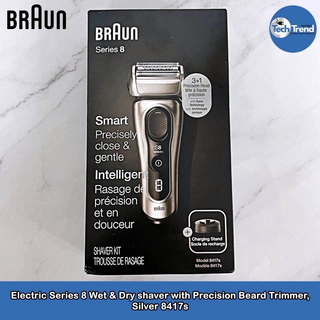 (Braun) Electric Series 8 Wet & Dry shaver with Precision Beard Trimmer ...