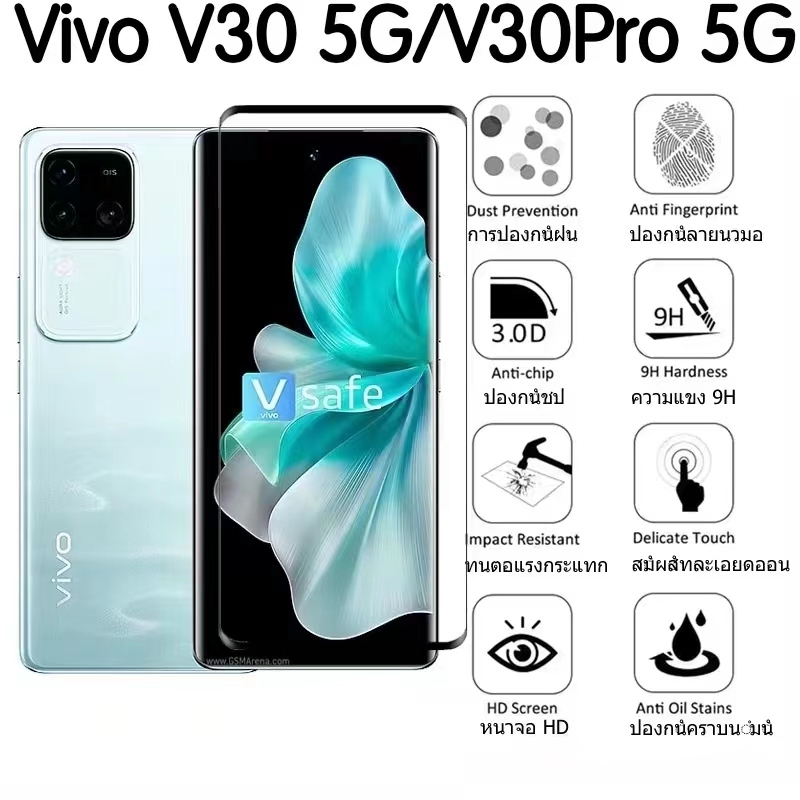 Vivo V30E 5G/Y03/Y100 5G/V30Pro 5G(พร้อมส่งในไทย)ฟิล์มกระจกเต็มจอVivo V30 5G/Vivo V30 Pro 5Gตรง ...
