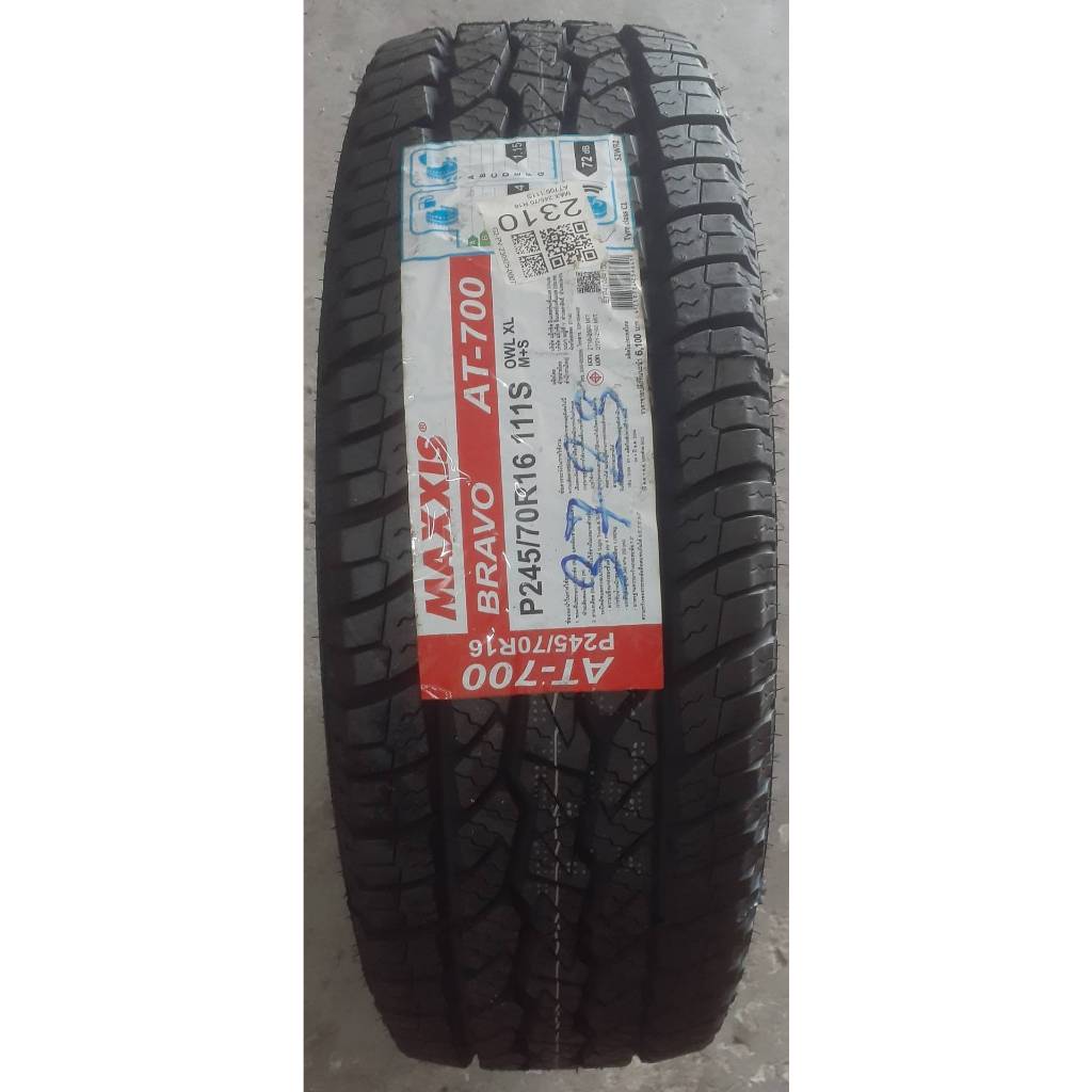 Maxxis 245/70R16 AT-700 Bravo A/T ขอบ 16 ยางใหม่ปี 2023 สัปดาห์ที่ 37 (1 เส้น) แถมจุกลมยาง 1 อัน ...