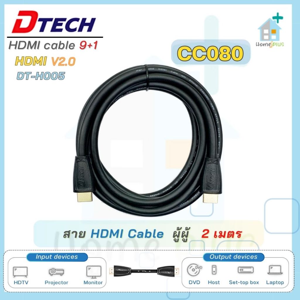 สายสัญญาณภาพ รุ่น CC080 HDMI (19+1) ความยาว 3 เมตร | Shopee Thailand