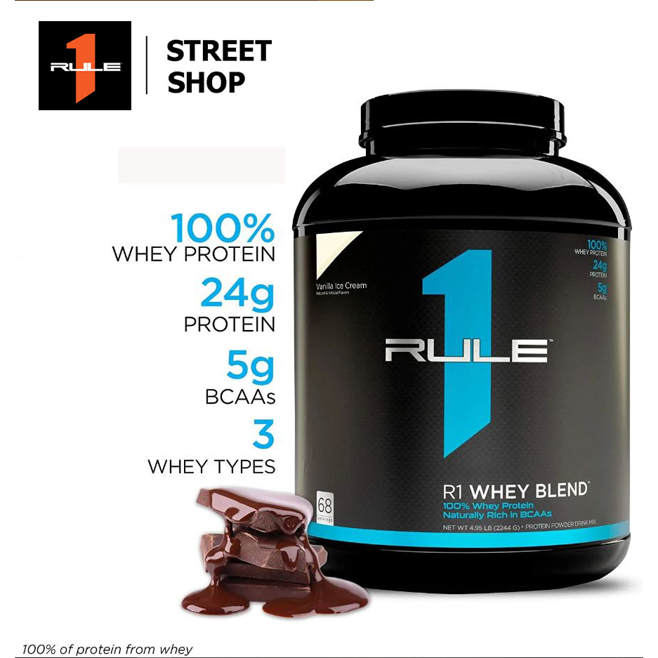 Rule 1 - Whey Protein Blend 5lbs (68 Servings) | Shopee Thailand