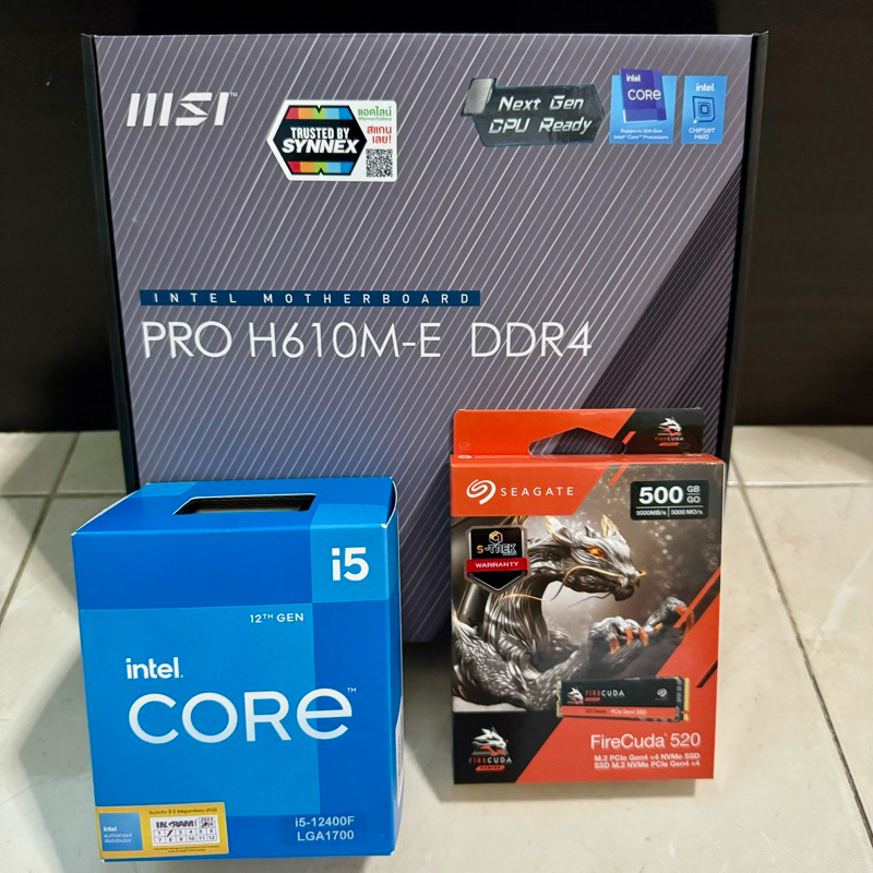 (ทักแชทลด1,000฿)CPU INTEL i5 12400F Gen 12 i3 12100F มือ1 ประกัน 3 ปี ...