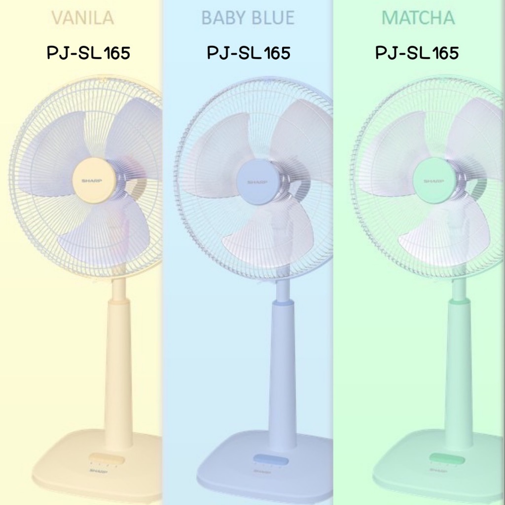 พัดลม Sharp (ชาร์ป) ปรับระดับ16 นิ้ว รุ่น PJ-SL164/163/165 | Shopee Thailand