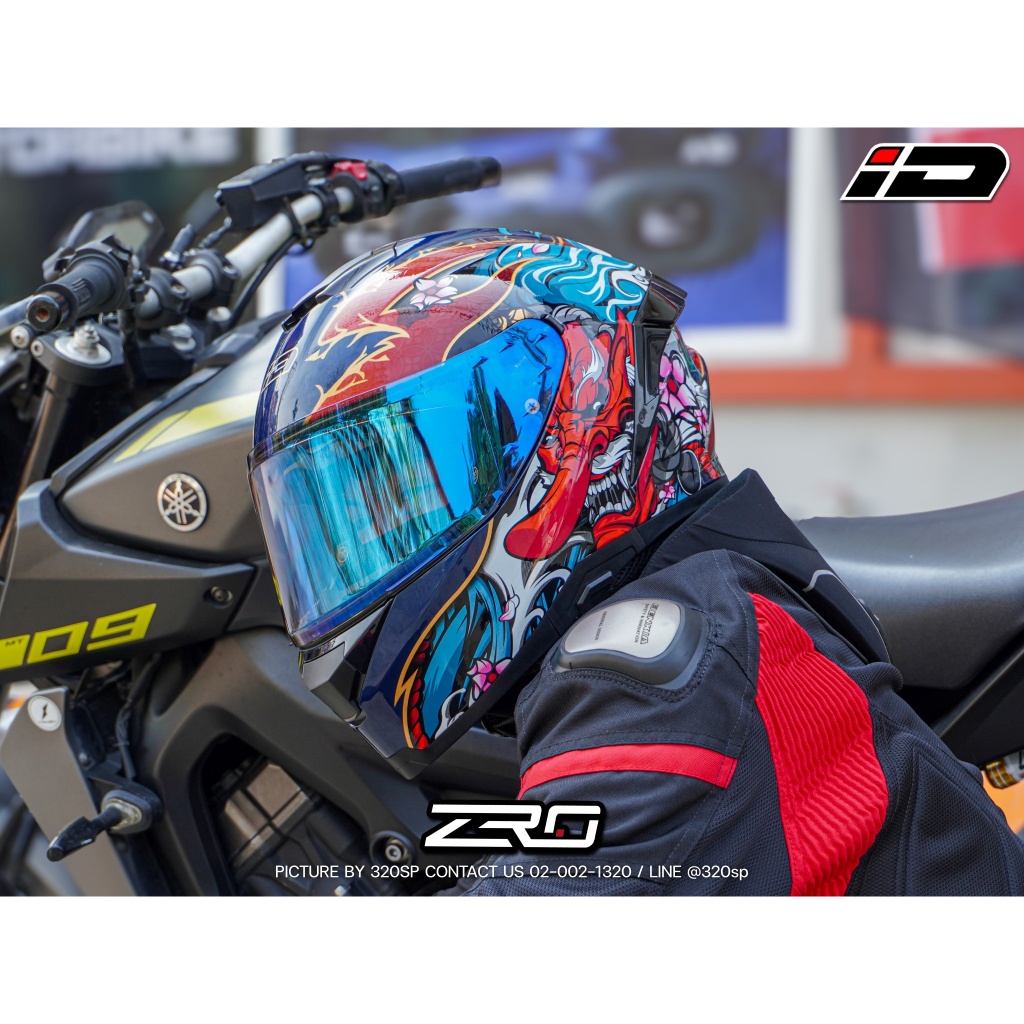 หมวกกันน็อค ID ZRO | 6 ลายใหม่ล่าสุด มีแว่นด้านใน ECE22.06 ส่งไว ...