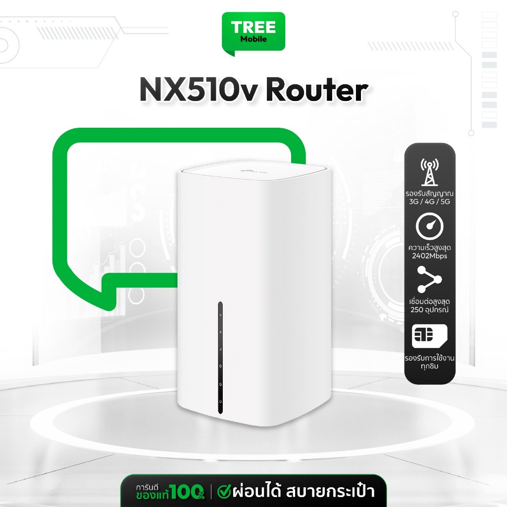 TP-LINK NX510v 5G AX3000 Wi-Fi6 Telephony Router เราท์เตอร์รองรับความ ...
