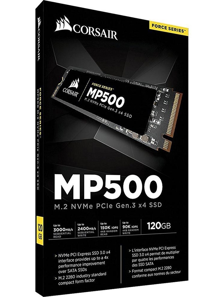 SSD (เอสเอสดี) CORSAIR MP500 M.2 NVMe PCIe Gen.3 x4 120GB | Shopee Thailand