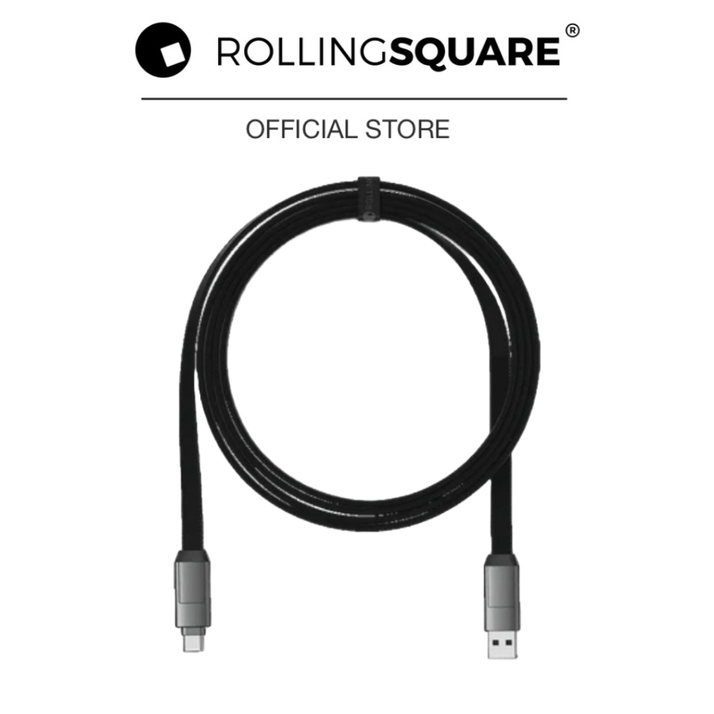 Rolling Square InCharge 6 M@x Mercury 1.5m Gray สายชาร์จ | Shopee Thailand