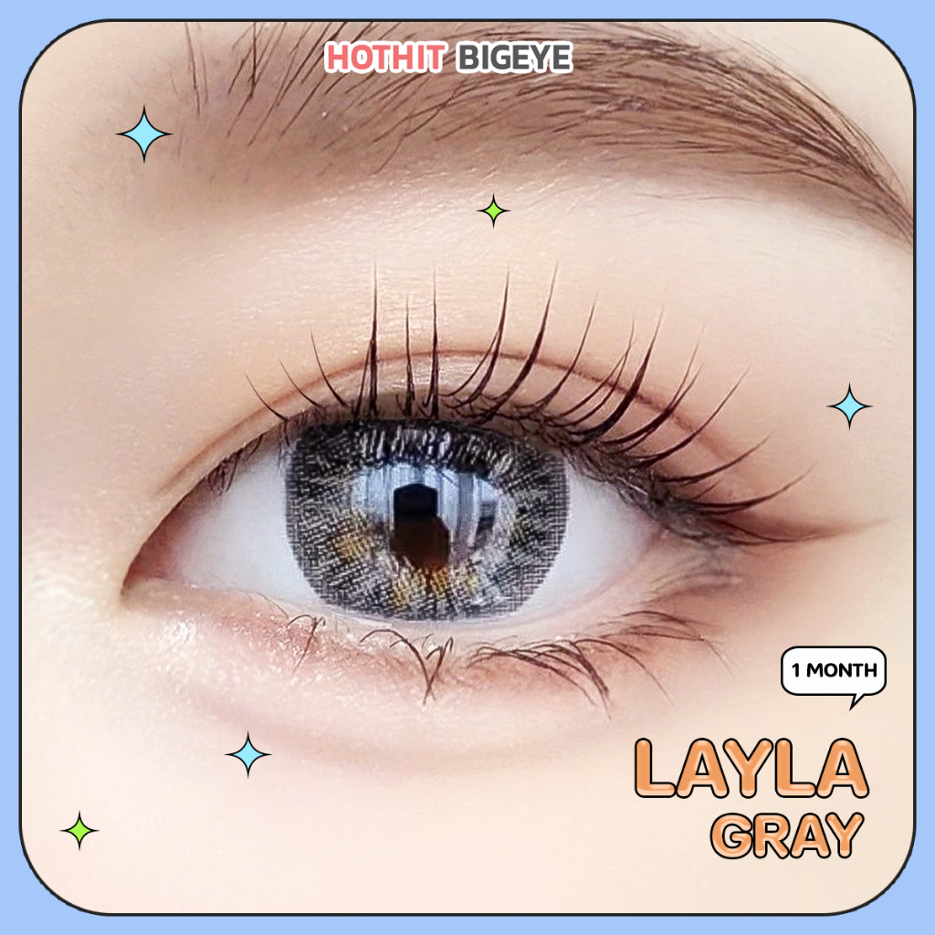 Candylens คอนแทคเลนส์ Layla gray พร้อมส่งแบบปกติและสายตาสั้น | Shopee ...