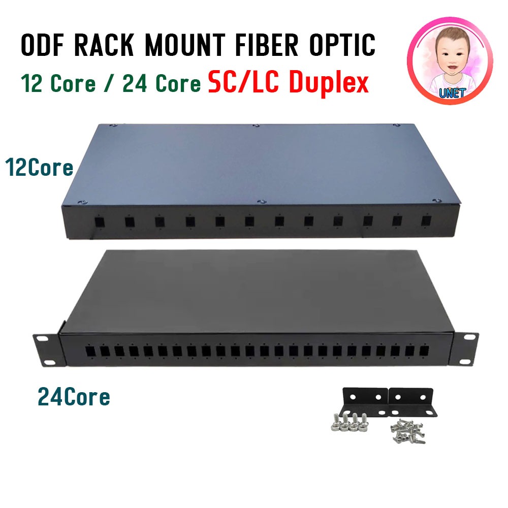 ODF RACK MOUNT 12 CORE 24 CORE SC/LC Duplex สำหรับงาน Fiber Optic Cable ...