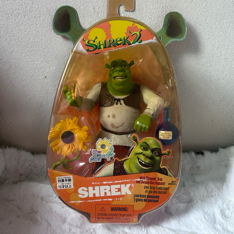 เชร็ค Shrek 2 With Slammin Arm And Swamp Gas Action Figure 2004 Hasbro ...