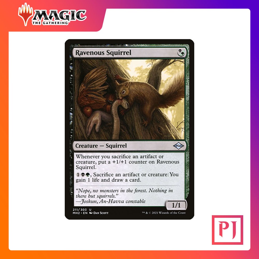 [MTG] Ravenous Squirrel [MH2] [MULTI] [UNCOM] [NORMAL] [ENG] (การ์ดเมจิค / Magic the Gathering ...