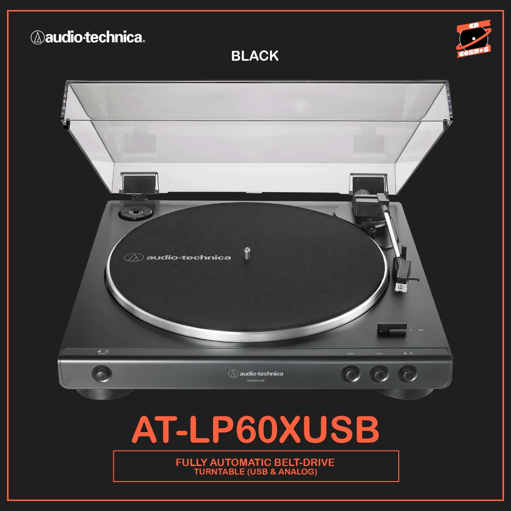 Audio Technica AT-LP60XUSB (Turntable)(Black/Gun metal) | Shopee Thailand