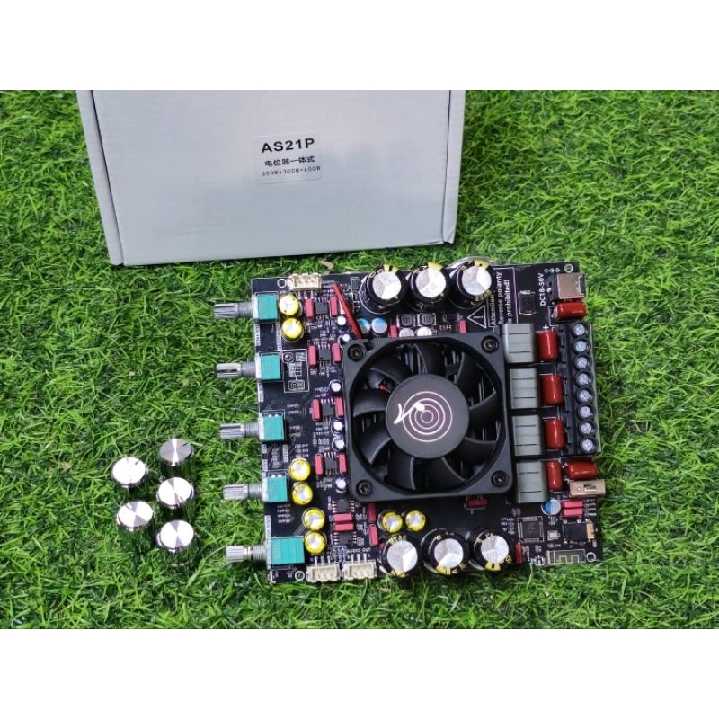 ZK-AS21P **ของแท้** 2.1ch 300w+300w+600w แอมป์จิ๋ว dc 18-50v (as21P วอ ...
