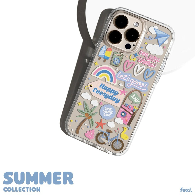 เคสไอโฟน ((สั่งทำชื่อได้)) “ Summer “ iPhone Case for 12 - 16 series & Samsung S24 series ...