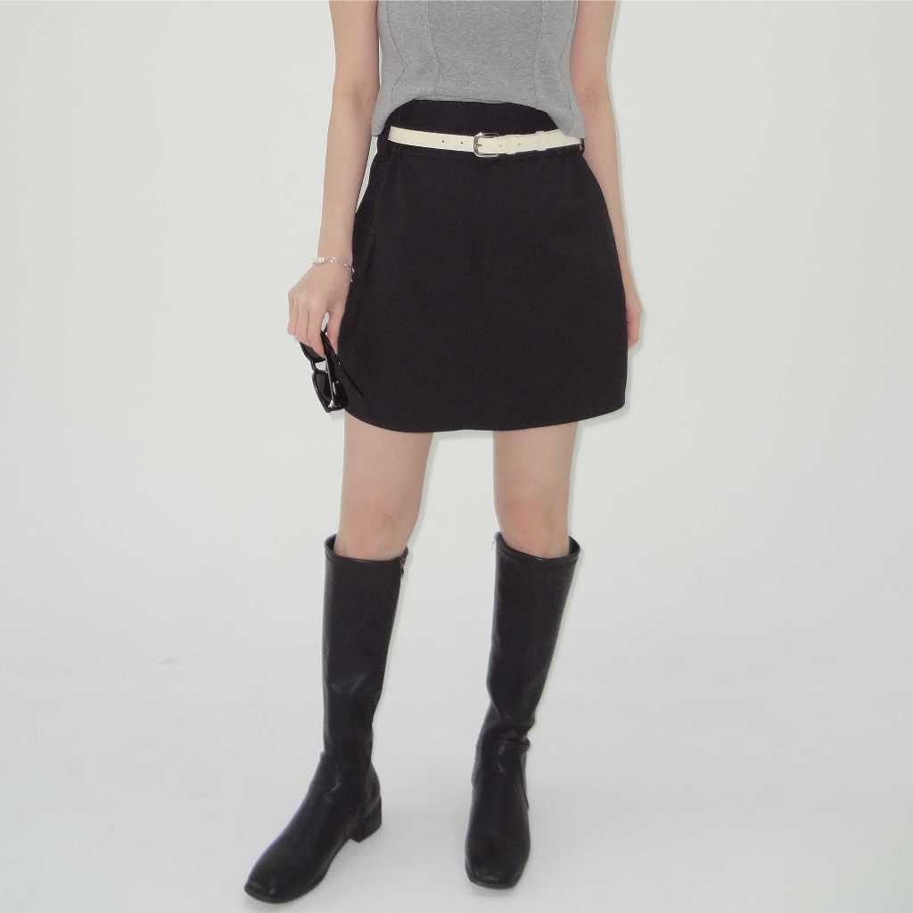 5pm.sun | baker skirt : กระโปรงทรงเอ ขอบเอวสมอคด้านข้าง signature ของ ...