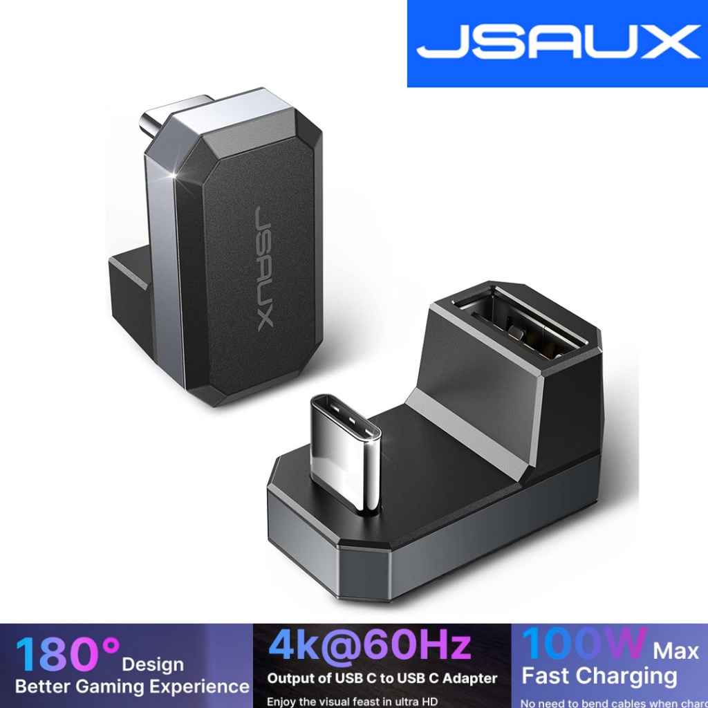 (พร้อมส่ง) JSAUX 180° USB-C to C Adapter 180 Degree Angle หัว Joint ...