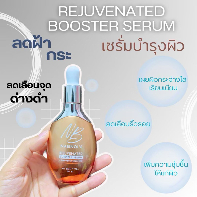 NABINOL’S REJUVENATED BOOSTER SERUM นาบินอล รีจูวีเนท บูสเตอร์ เซรั่ม ...