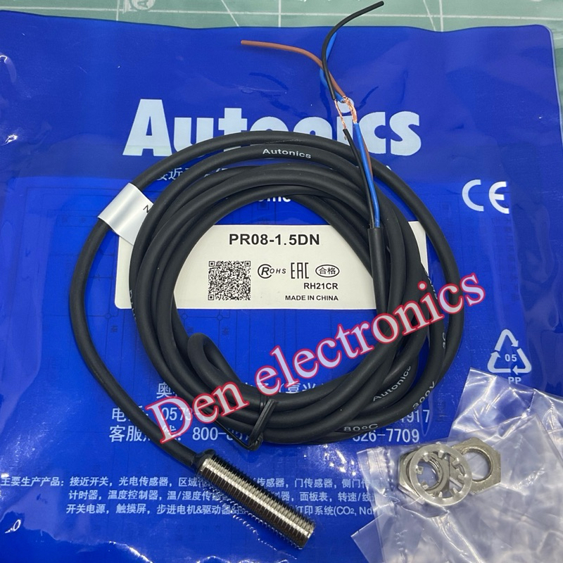 เซ็นเซอร์PR08-1.5DN / PR08-1.5DP ขนาด8มิล Proximity sensor เซ็นเซอร์จับโลหะ ยี่ห้อ Autonics ...