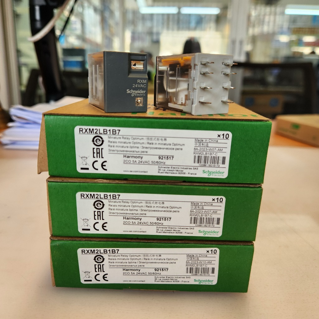 MY2 24Vac Schneider Relay RXM2LB1B7 1no1nc | Shopee Thailand