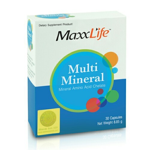 MaxxLife Multi Mineral อาหารเสริมวิตตามินรวมบำรุงร่างกาย 30 เเคปซูล (1 ...