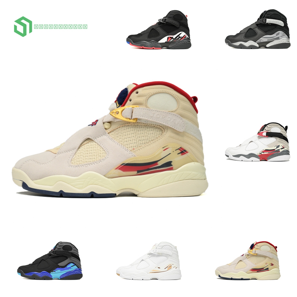 Jordan 8 AJ8 รองเท้าบาสเก็ตบอลลำลองสไตล์ย้อนยุคสำหรับบุรุษ | Shopee ...