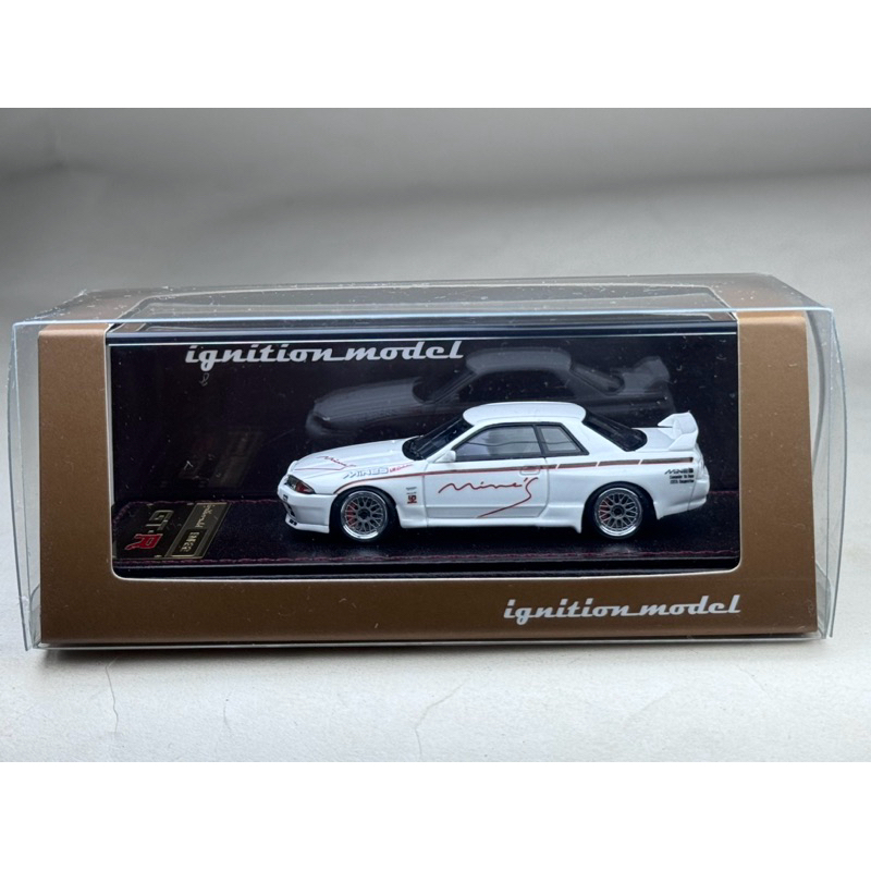 🔹Nissan Skyline GTR Mine's R32 White 3017 Scale 1:64 ยี่ห้อ Ignition ...