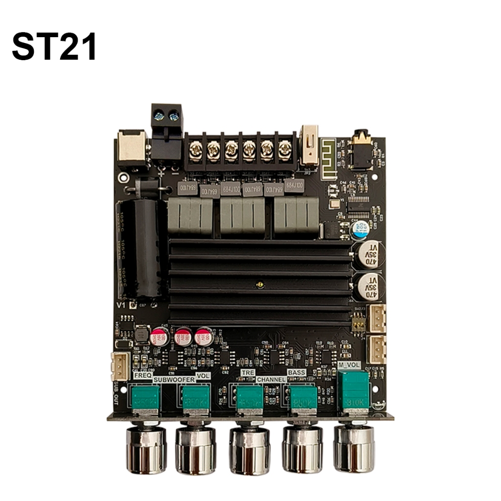 OneAudio ZK ST21 แท้ Qualcomm บอร์ดขยายเสียงดิจิทัล บลูทูธ 2.1 ช่อง DC 12-30v 100Wx2+200W แอมป์ ...