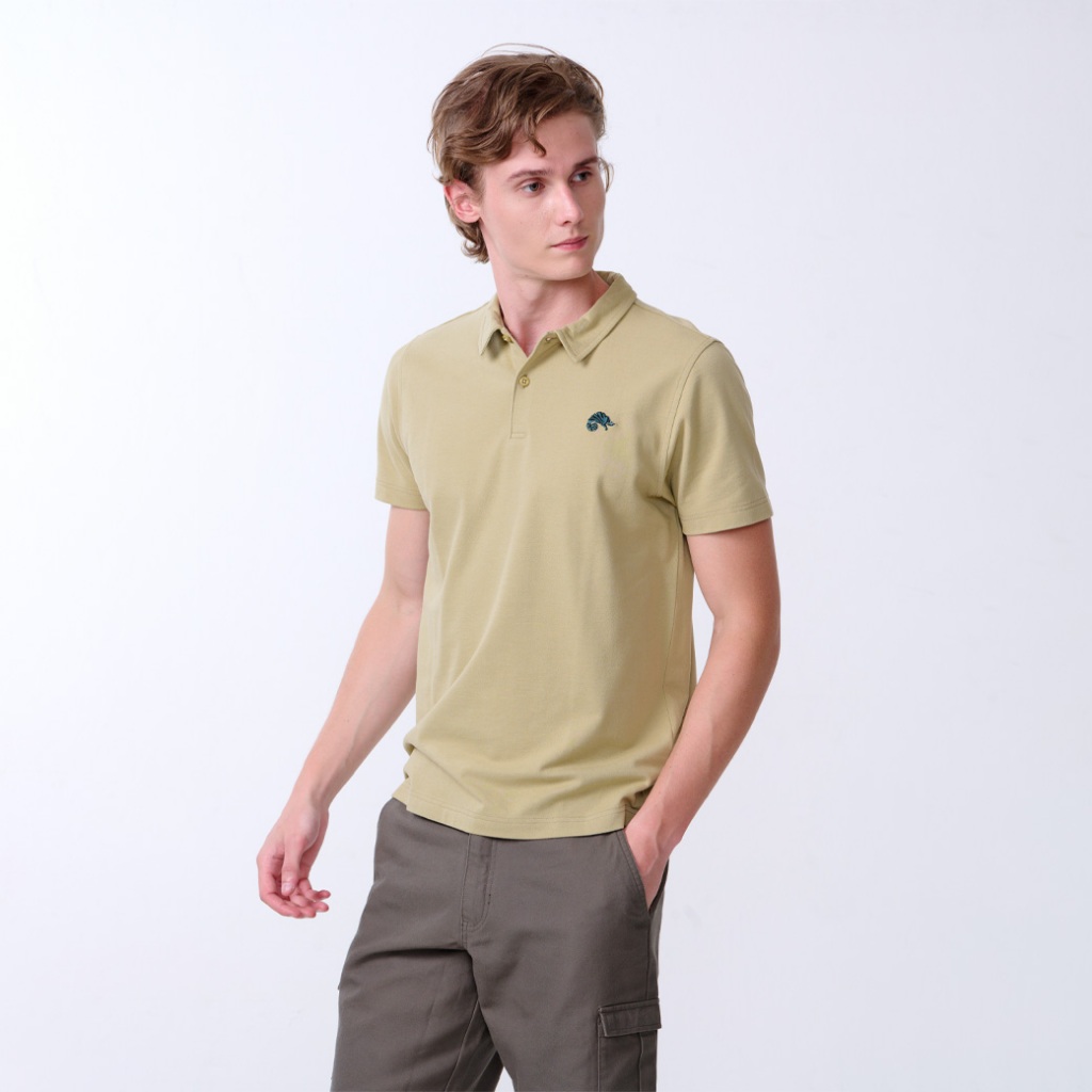 Khaki Bros. - Polo T-Shirt - เสื้อโปโลแขนสั้น ทรง Regular Fit - KM24K024 | Shopee Thailand