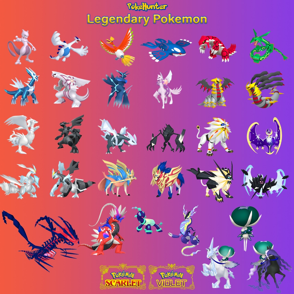 Pokemon Pokemon Scarlet & Violet Legendary (NotShiny&Shiny) | Shopee ...