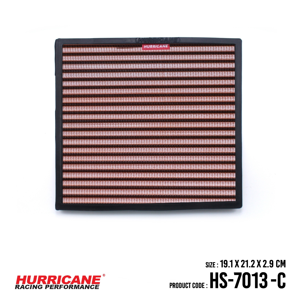 HURRICANE กรองแอร์ผ้าแดง & สแตนเลส Toyota Vios Wish HS-7013 | Shopee ...