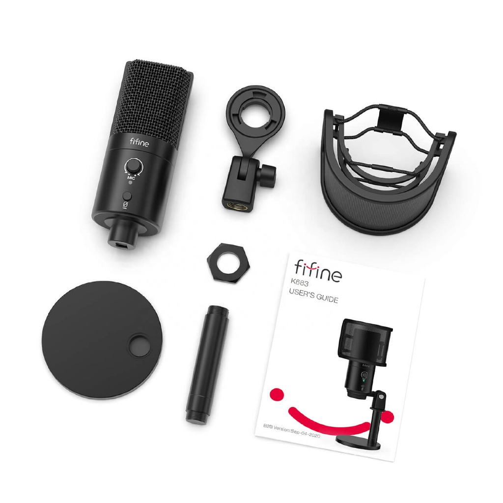 Fifine K683B Microphone Black ไมโครโฟน | Shopee Thailand