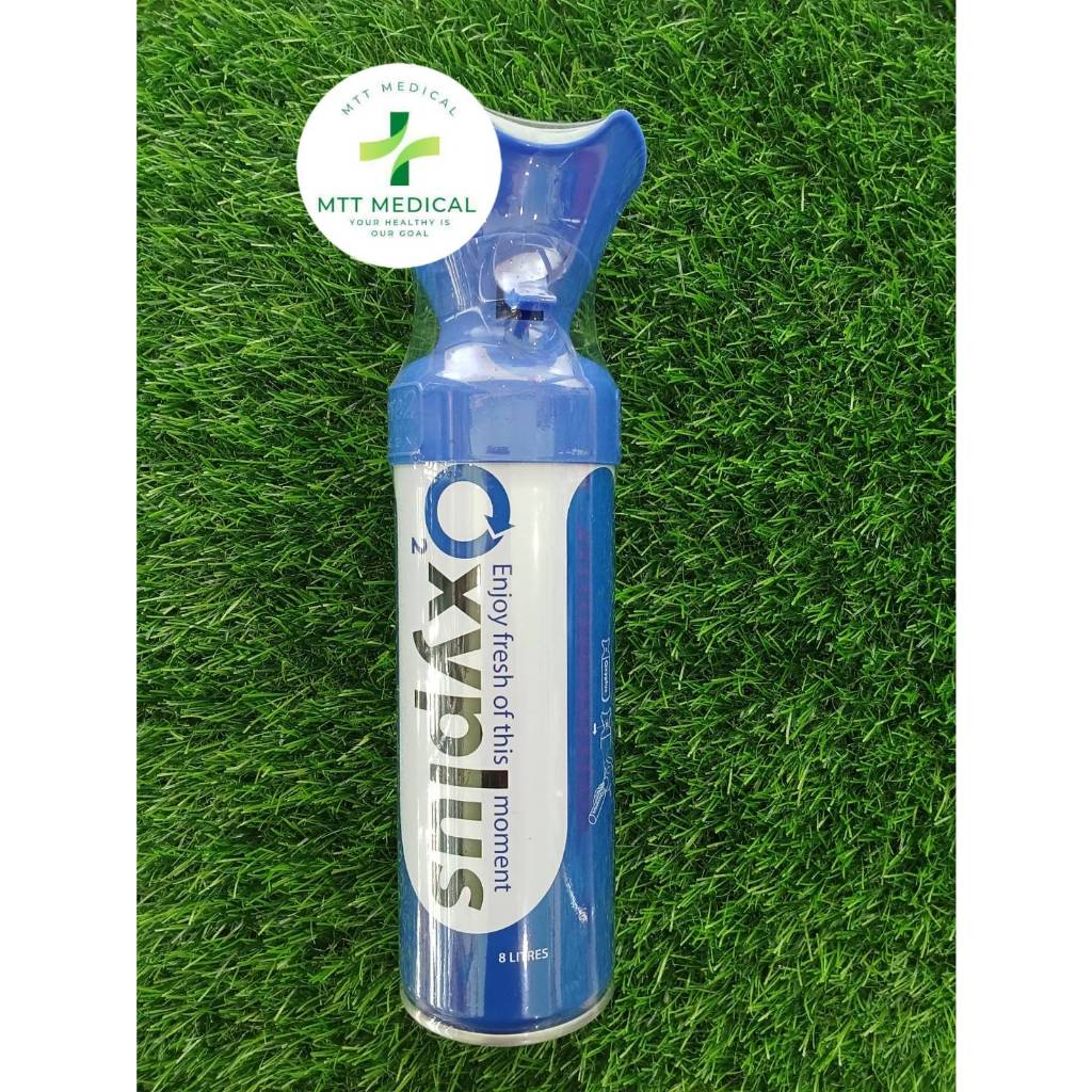 Oxygen O2 Oxyplus ออกซิเจน ขนาดพกพา ออกซิเจนกระป๋อง ขนาด 8000 ML | Shopee Thailand