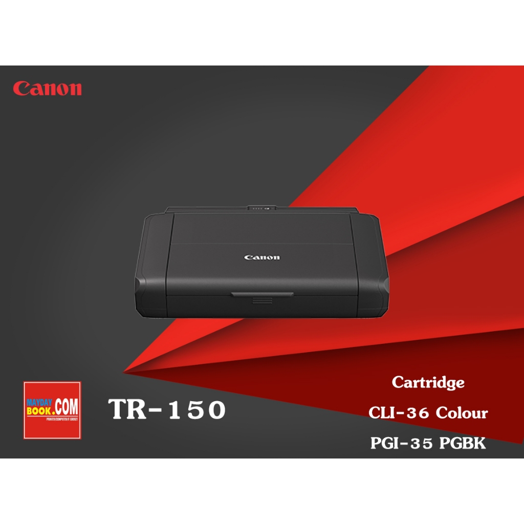 CANON TR-150 Portable WiFi Printer (Battery Built-in) เครื่องปริ้นพกพา ...