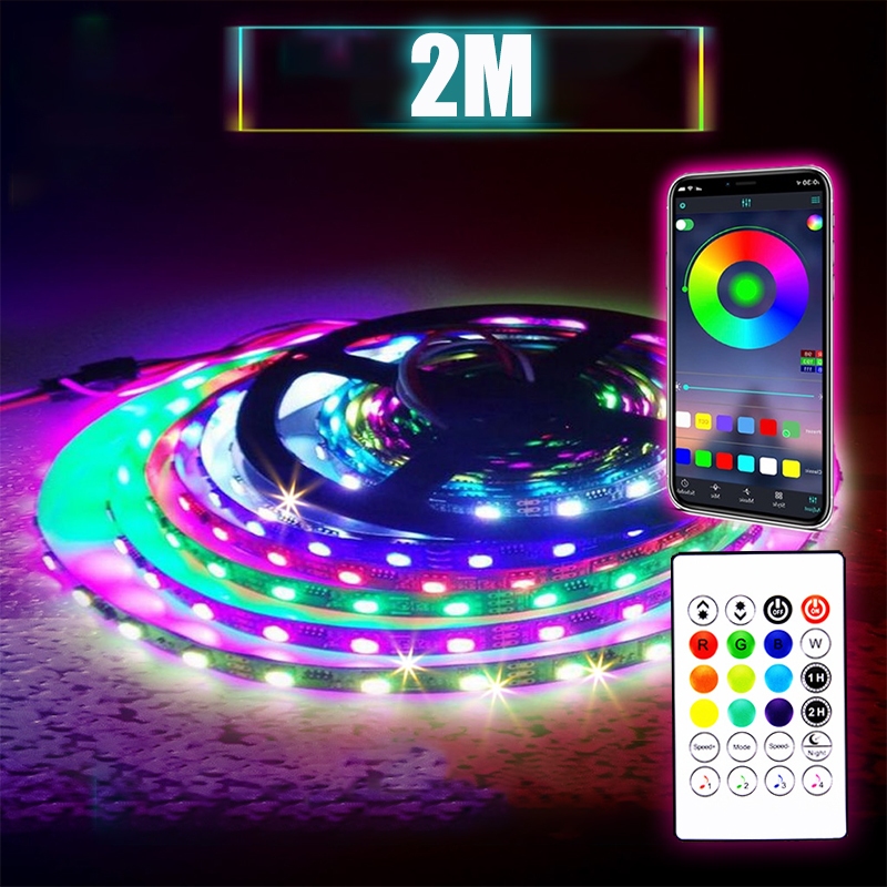 OSIDEN ไฟเส้น led 2M 5M 10M ARGB ไฟแต่งห้อง การซิงโครไนซ์เพลง ของแต่ง ...