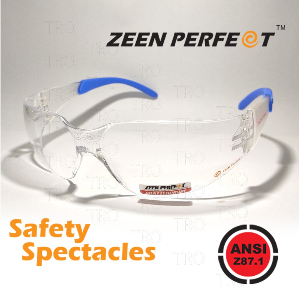 แว่น Safety ZEEN PERFECT รุ่น 9060TIP ขาสี Passes ANSI Z87.1 USA ...