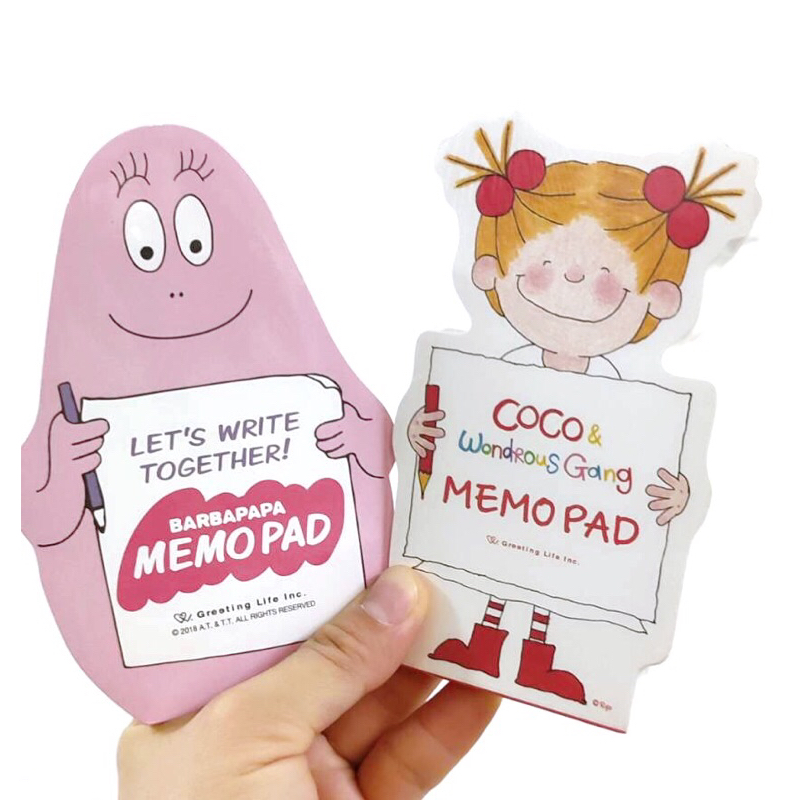 สมุดฉีก Memo pad Die-cut COCO & BARBAPAPA | Shopee Thailand