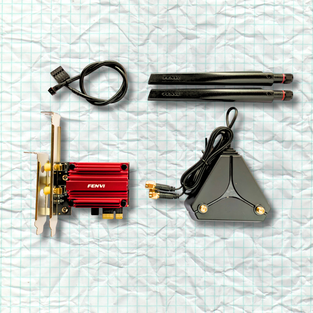 การ์ด WiFi AX210 PCIe Kit WiFi 6E 2.4/5/6Ghz Bluetooth 5.3 For Windows ...