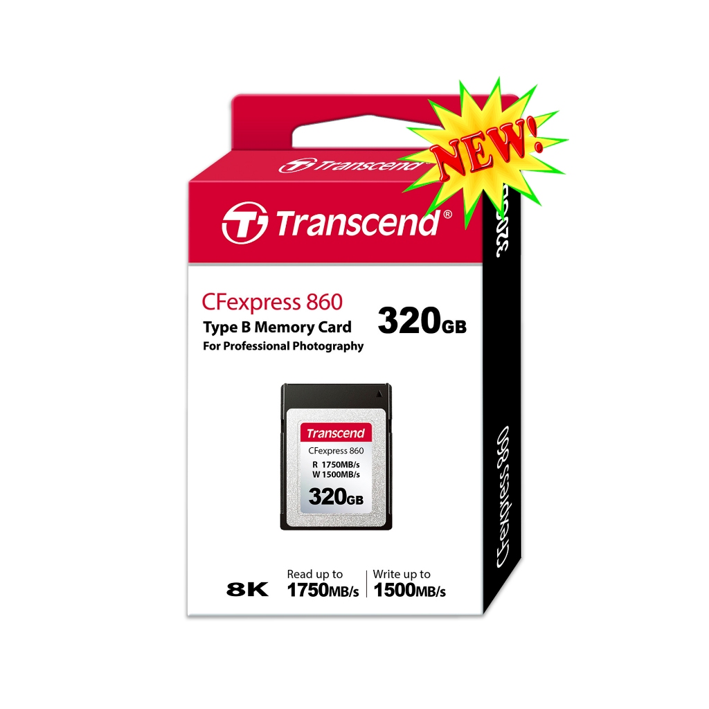 Transcend CFexpress 860 Type B memory cards : 320GB ( รองรับ 4K , 8K ...