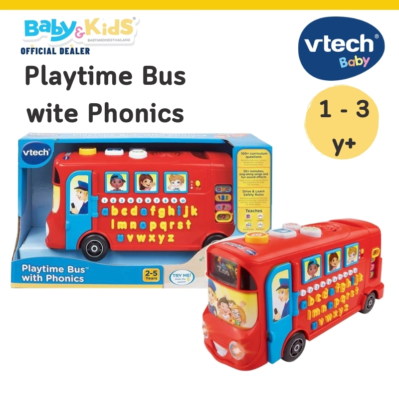 VTech Playtime Bus with phonics รถบัสของเล่น ภาษาอังกฤษ เพื่อการเรียน ...