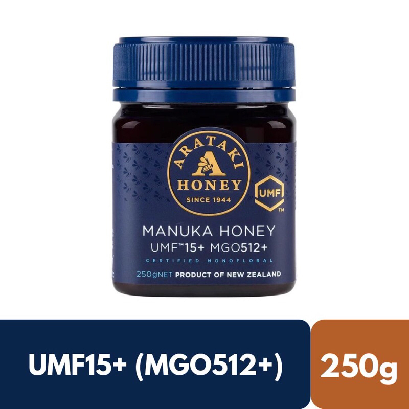 น้ำผึ้งมานูก้า Arataki Manuka Honey UMF15+ (MGO512+) 250g Product of New Zealand | Shopee Thailand