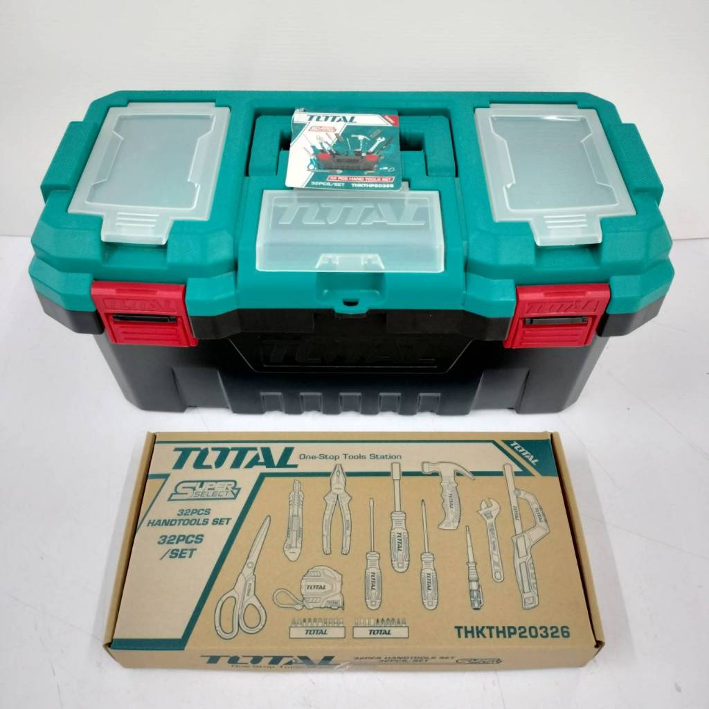 Total ชุดเครื่องมือช่างพร้อมกล่อง 32 ชิ้นชุด รุ่น THKTHP20326 ( 32 Pcs ...