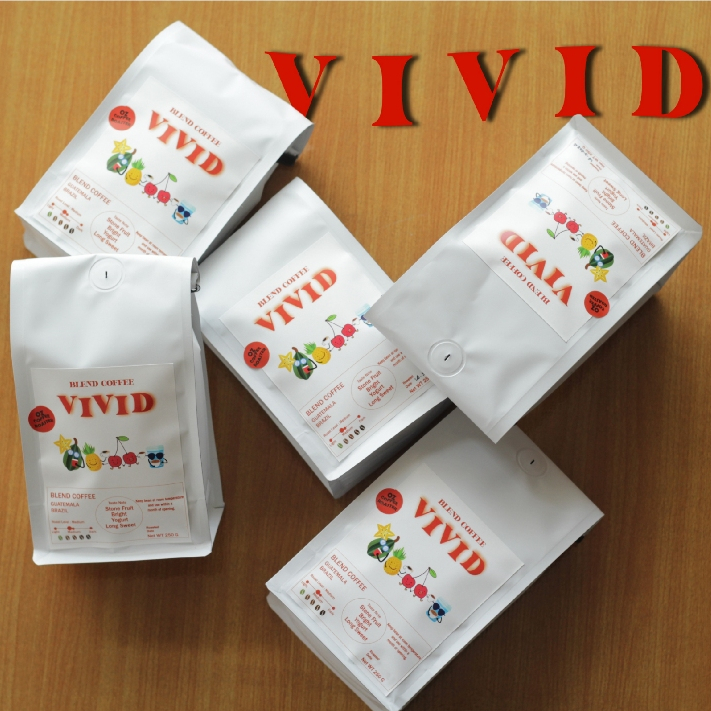 VIVID เมล็ดกาแฟ เบลน คั่วกลาง Oz Coffee Roaster Shop ขนาด 250 กรัม ...