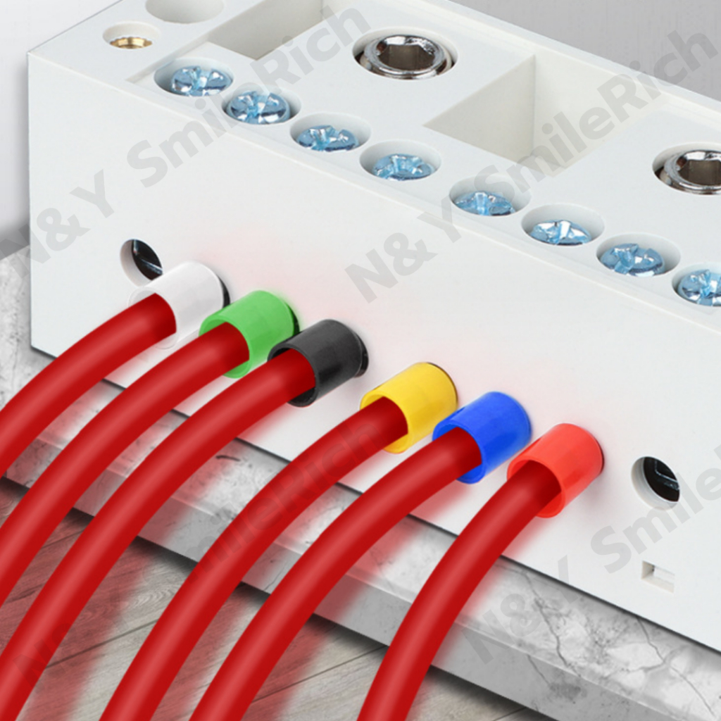 (EXXXX) หางปลาคอร์ดเอ็น 100 ชิ้นต่อถุง หางปลาย้ำสายไฟ CORD END มี 7 ...