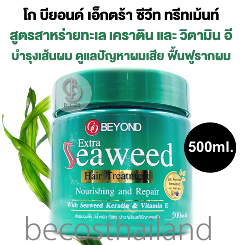 GO BEYOND Extra Seaweed Hair Teatment 500ml. โก บียอนด์ ทรีทเม้นท์ ...