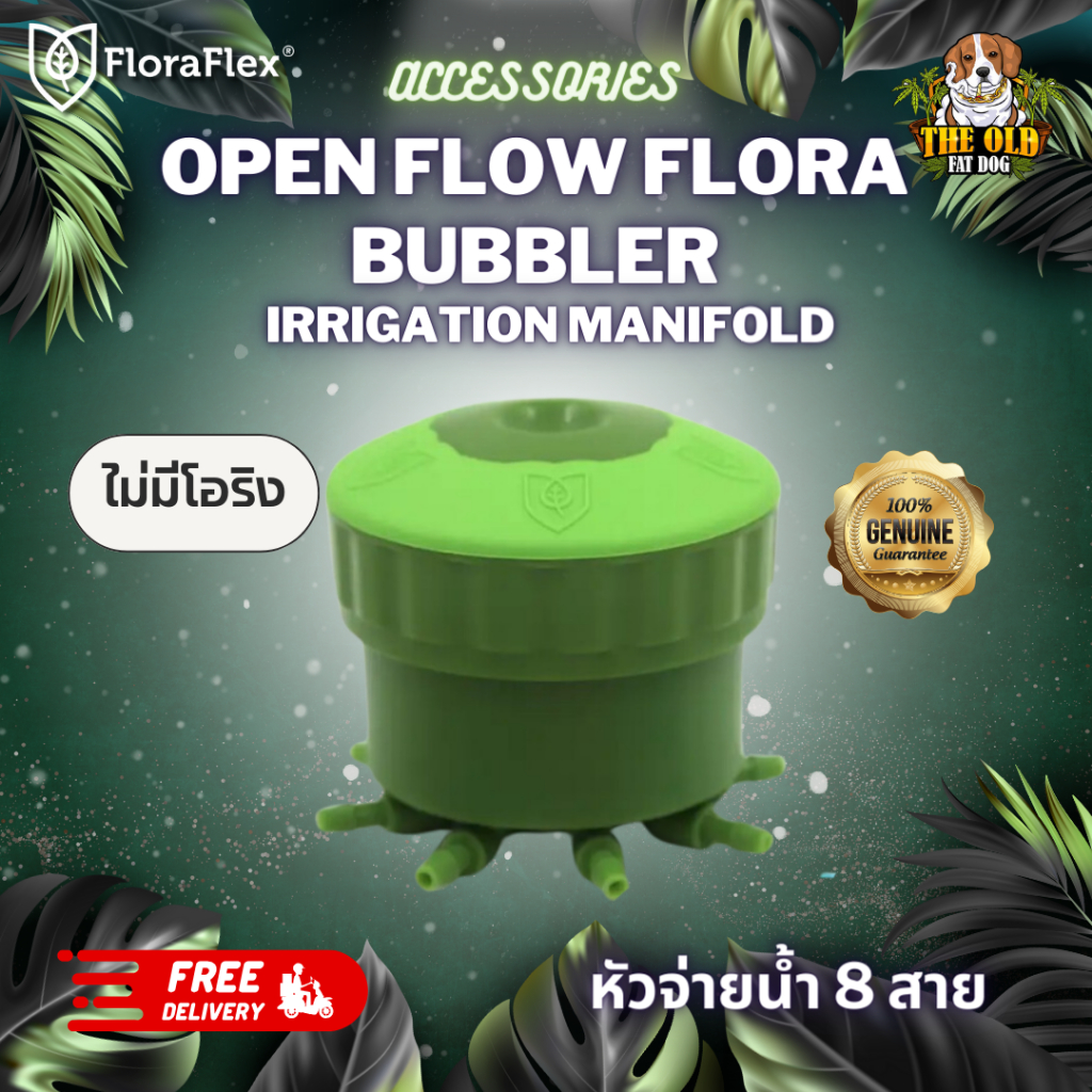 (ไม่มีโอริง) Floraflex หัวจ่ายน้ำ 8 สาย MULTI FLOW BUBBLER สำหรับระบบรด ...