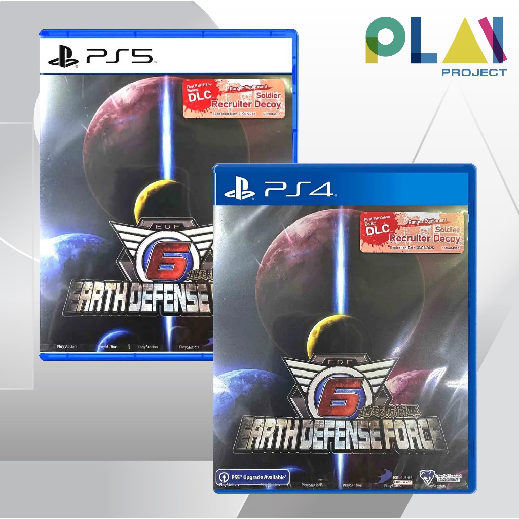 [PS5] [PS4] [มือ1] EDF : Earth Defense Force 6 [แผ่นแท้] [PlayStation5 ...