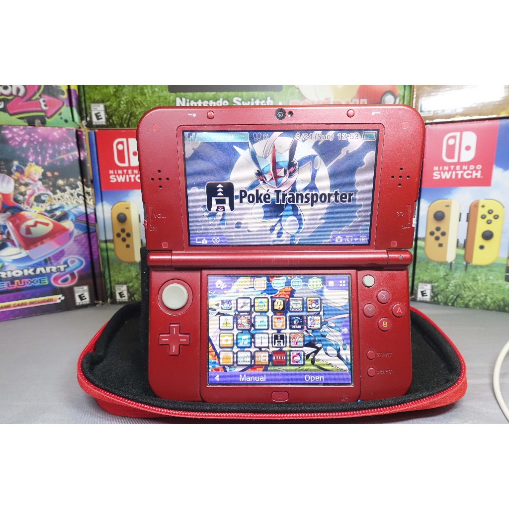 Nintendo New 3DS XL Metallic Red พร้อม Nintendo ID ZONE US | Shopee ...