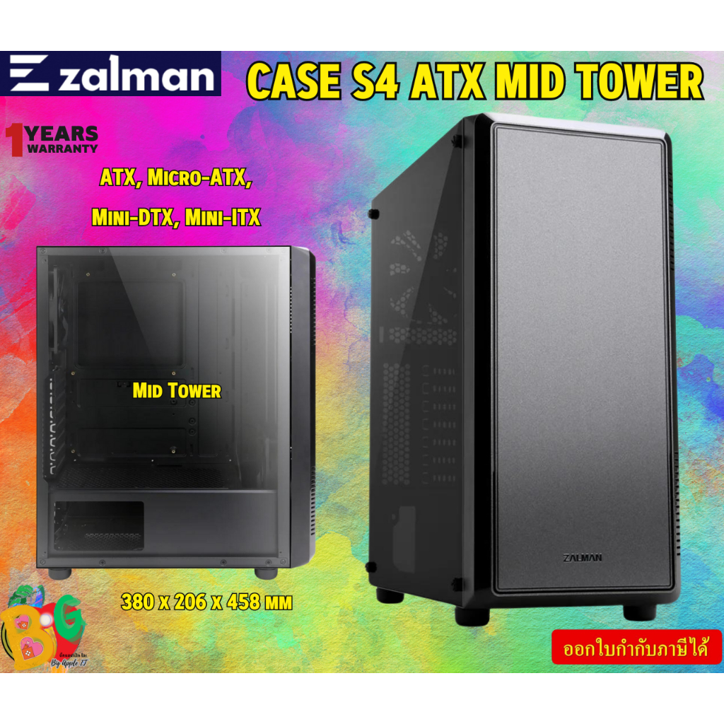 CORSAIR CASE ZALMAN CASE S4 BLACK ATX MID TOWER ATX , Micro-ATX Mid ...