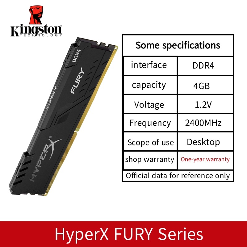 [24H ship] Kingston Hyperx Fury 4GB 8GB 16GB DDR4 RAM 3200MHZ 2666MHZ 2400MHZ Desktop Memory ...
