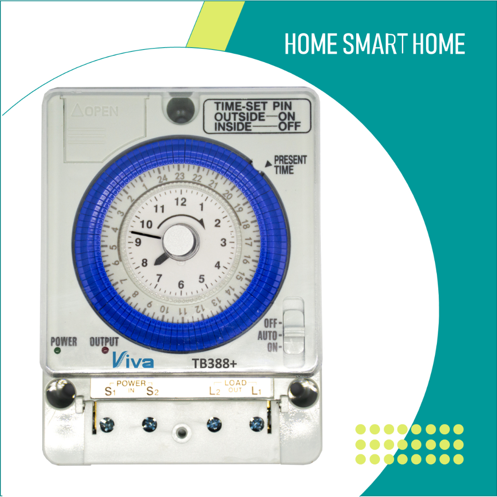 VIVA TB388+ ไทม์เมอร์ (Timer Switch) นาฬิกาตั้งเวลา 24 ชั่วโมง รุ่น ...